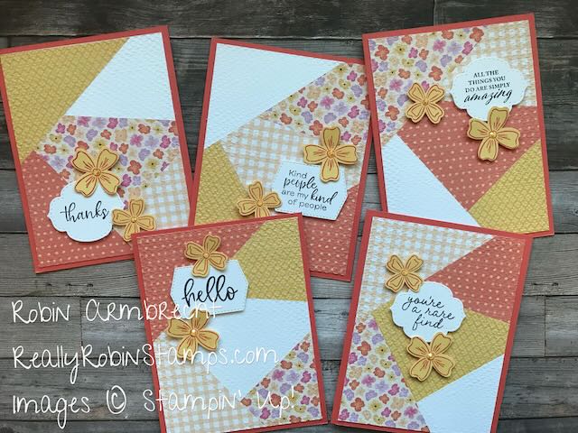 Patchwork Stack, Cut, & Shuffle Cards - Robin Armbrecht, Stampin' Up ...
